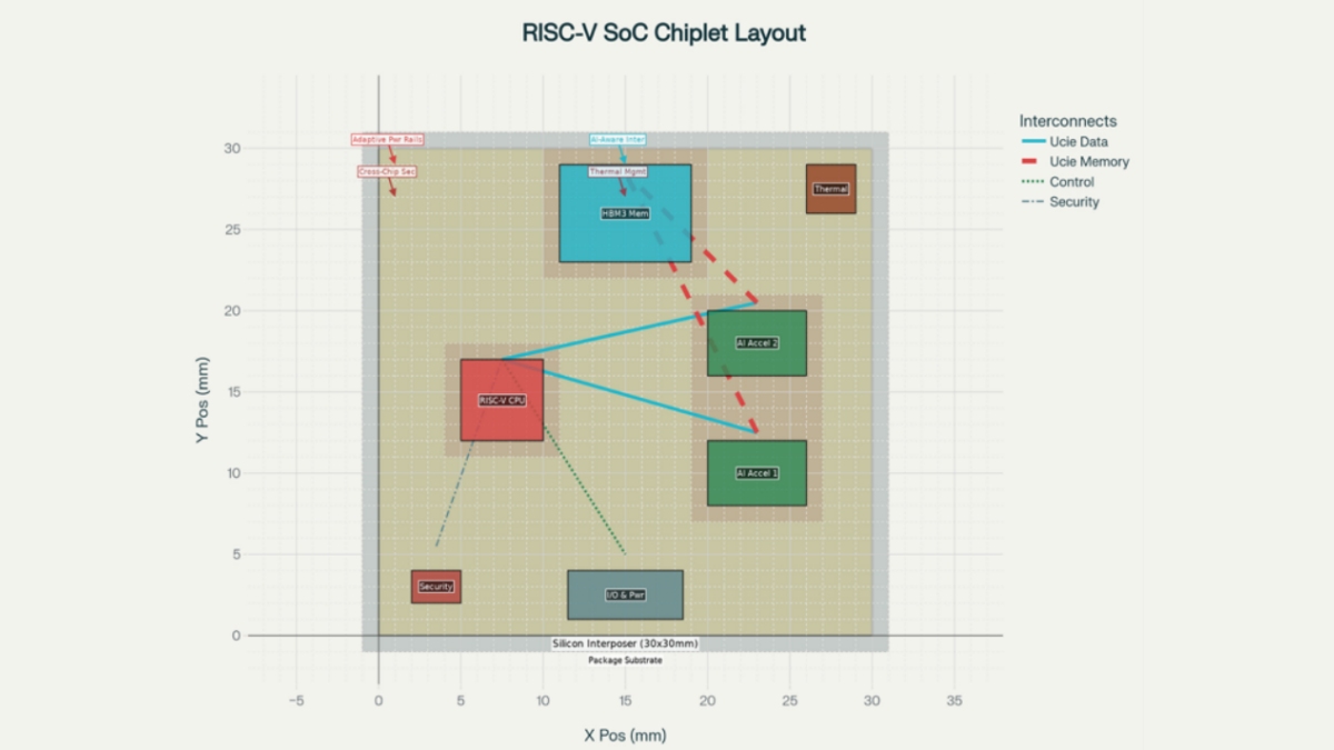 Chiplet-Based RISC-V SoC with Modular AI Acceleration